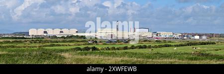 BAE Systems, submarine shipyard, Barrow-in-Furness, looking from Walney ...