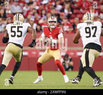 San Francisco 49ers quarterback Tanner Mordecai throws a pass during ...