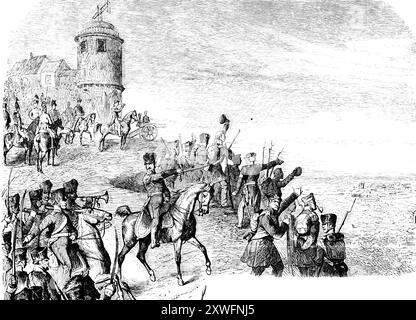Frontispiece, introductory scene, upheaval of the Prussian people in ...