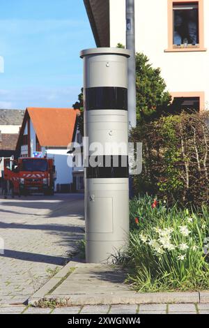 Stationary speed cameras, traffic control in the inner city, city ...