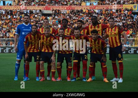 Lecce line up during US Lecce vs Udinese Calcio, Italian soccer Serie A ...