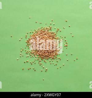 Amaranth popping, gluten free, grain cereal in spoon - Amaranthus Stock ...