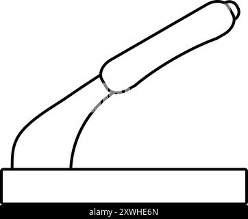 Hand brake handbrake car service icon in circle round black color ...