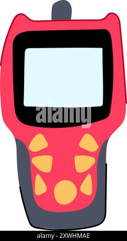 automotive car diagnostic scanner cartoon vector illustration Stock ...