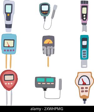 calibration ph meter cartoon vector illustration Stock Vector Image ...