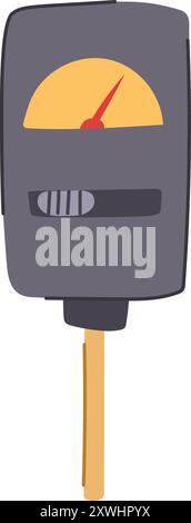 alkalinity ph meter cartoon vector illustration Stock Vector Image ...