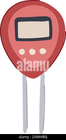 electrode ph meter cartoon vector illustration Stock Vector Image & Art ...