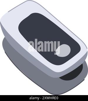fingertip pulse oximeter cartoon vector illustration Stock Vector Image ...