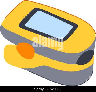 health pulse oximeter cartoon vector illustration Stock Vector Image ...