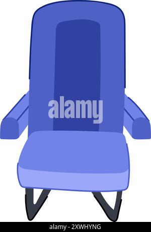 legroom seat airplane cartoon vector illustration Stock Vector Image ...