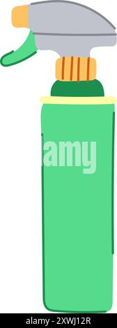 refillable spray bottle cartoon vector illustration Stock Vector Image ...