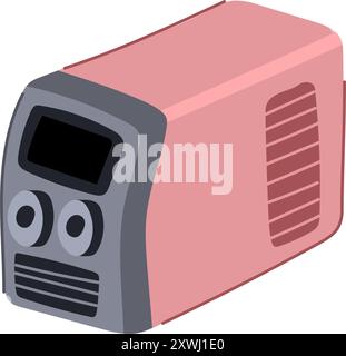 plasma welding machine cartoon vector illustration Stock Vector Image ...