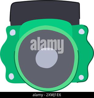 installation water circulation pump cartoon vector illustration Stock ...