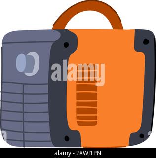 mig welding machine cartoon vector illustration Stock Vector Image ...