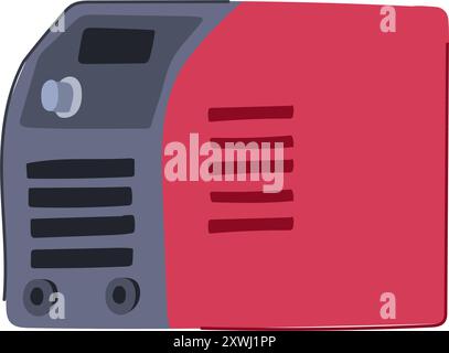 mig welding machine cartoon vector illustration Stock Vector Image ...