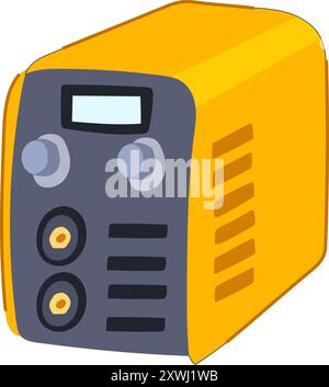 mig welding machine cartoon vector illustration Stock Vector Image ...