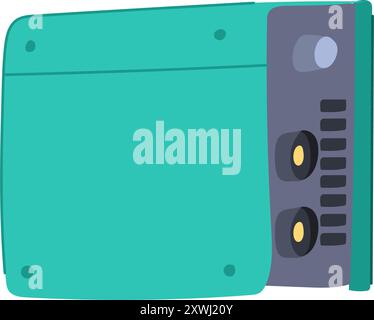 mig welding machine cartoon vector illustration Stock Vector Image ...