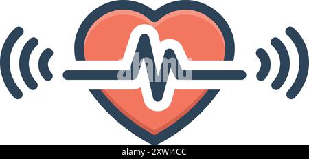 Icon for beating heart, heartthrob Stock Vector Image & Art - Alamy