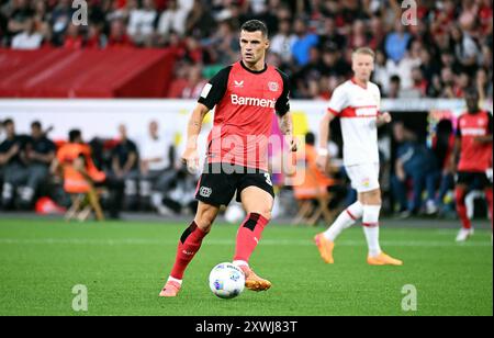 Granit Xhaka (Bayer), Leverkusen, Germany, 15.02.2025, Soccer Bundesliga, Matchday 22, Bayer 04 ...