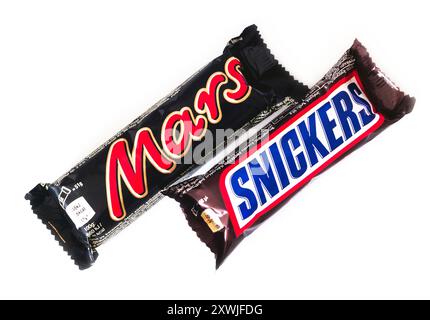 Set of popular Chocolate Bars of Mars Incorporated company, isolated on ...