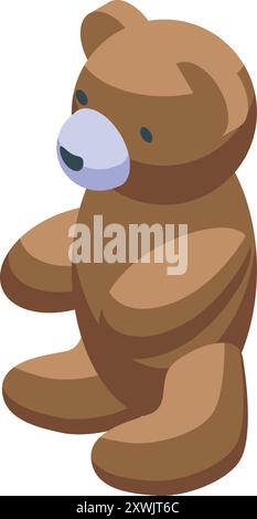 classic cute cuddly fuzzy teddy bear standing line drawing for coloring ...