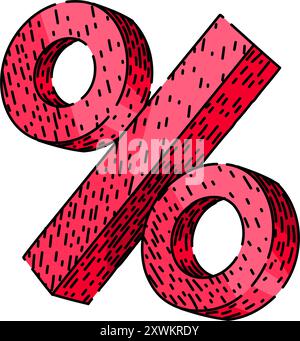 calculation percentage sign sketch hand drawn vector Stock Vector Image & Art - Alamy