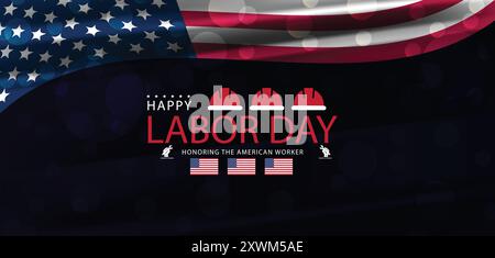 Labor Day A Time to Honor the American Workforce Stock Vector Image ...