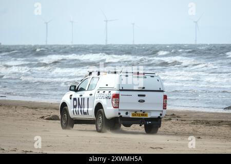 RNLI pick-up lifeguard van coastal area Waterloo Crosby Beach ...