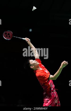 Yokohama, Japan. 20th Aug, 2024. Ohori Aya of Japan falls while ...