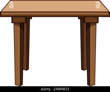 versatile plastic table cartoon vector illustration Stock Vector Image ...