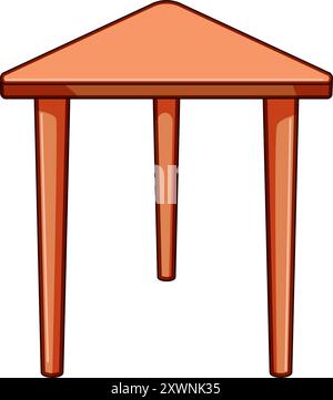 lightweight plastic table cartoon vector illustration Stock Vector ...
