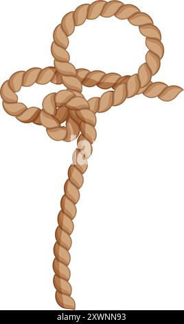 binding rope knot cartoon vector illustration Stock Vector Image & Art ...