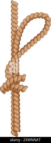 binding rope knot cartoon vector illustration Stock Vector Image & Art ...