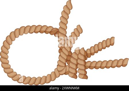 tension rope knot cartoon vector illustration Stock Vector Image & Art ...