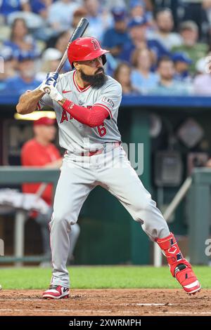 Los Angeles Angels' Anthony Rendon hits during spring training baseball ...