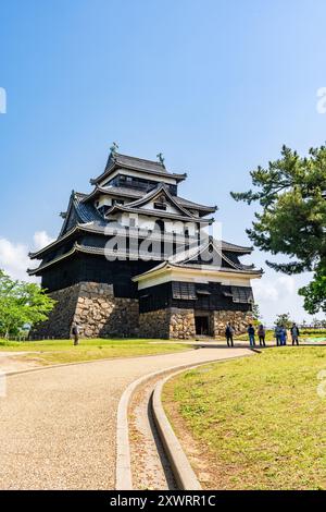 Main keep of Matsue Castle built in early 17th century by the Japanese ...