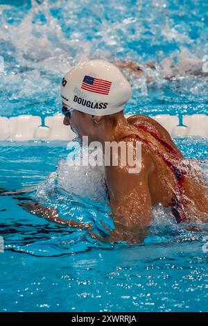 Kate Douglass of United States of America, competes in the swimming 50m ...