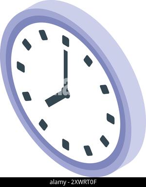 Clock face showing time passing with arrow icon in flat style Stock ...