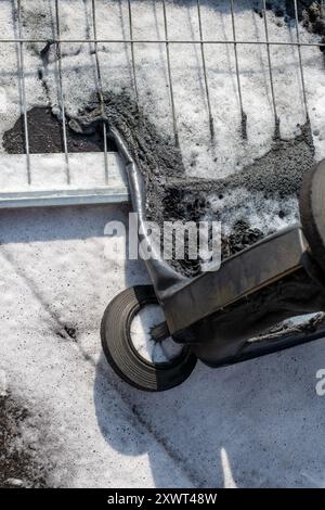 This image captures the aftermath of riot damage in Washington D.C ...