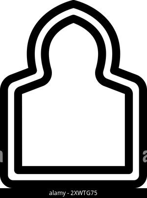 Archway decorative icon, simple black style Stock Vector Image & Art ...