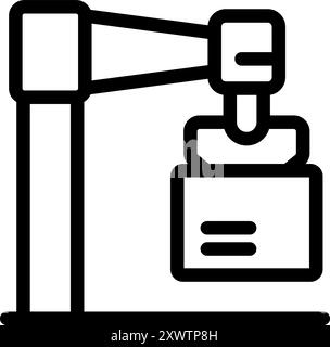 Warehouse modern technology concept, handling and order processing ...