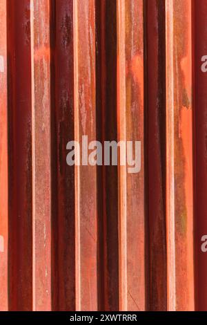 striped metal door texture in red color with striped patterns Stock ...