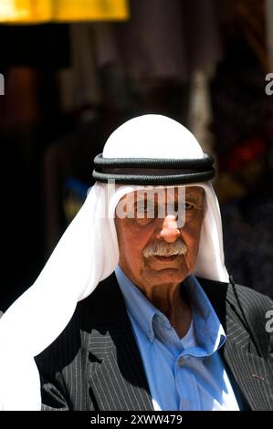 Palestinian men wearing traditional Kuffiya outside Damascus gate in ...