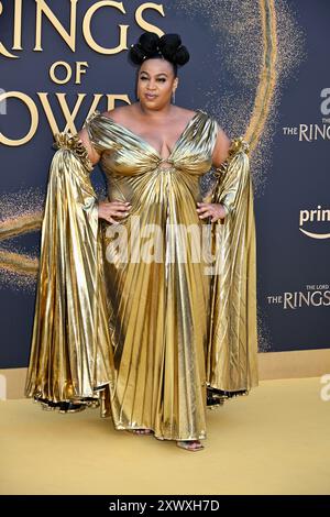 London, UK. Sophie Nomvete at The Lord of the Rings: The Rings of Power ...