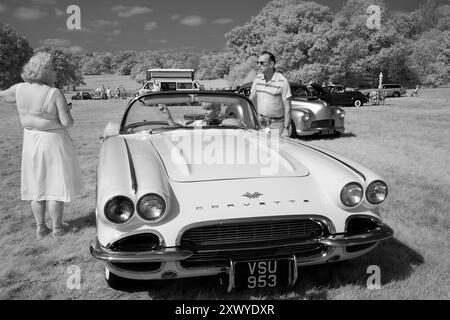 Rachel Corke with her 1961 Chevrolet Corvette at the Classics at ...