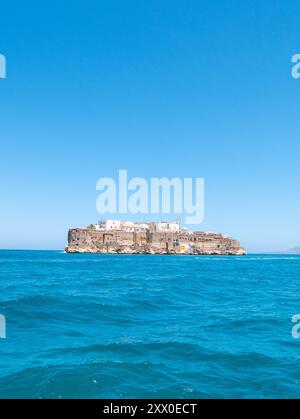 Spanish Military base of Peñón de Alhucemas off the coast of Morocco ...
