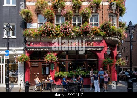 The Crown and anchor pub, Neal street, Covent Garden, London, UK Stock ...