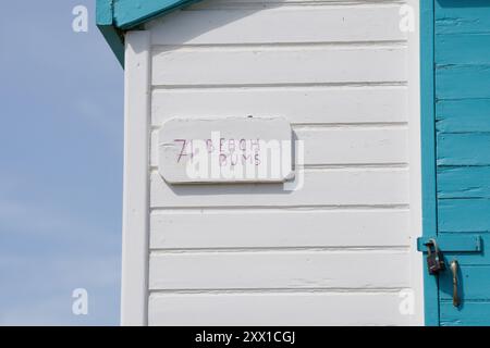 Coastal beach hut designs example Stock Photo - Alamy