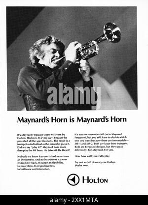 An ad from an early 1970s music magazine for the Fender bass guitar ...