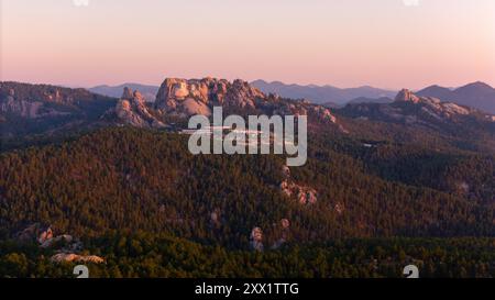 Aerial photograph of Mt. Rushmore National Memorial from the Norbeck ...